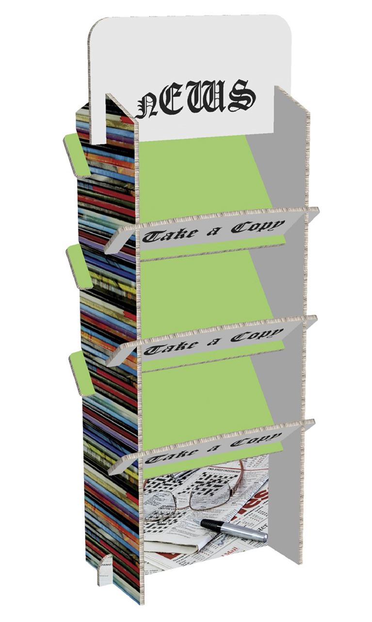 סטנד מגזינים וחוברות מקרטון, לקנייה און ליין, retail-kit | Retail-Kit ...