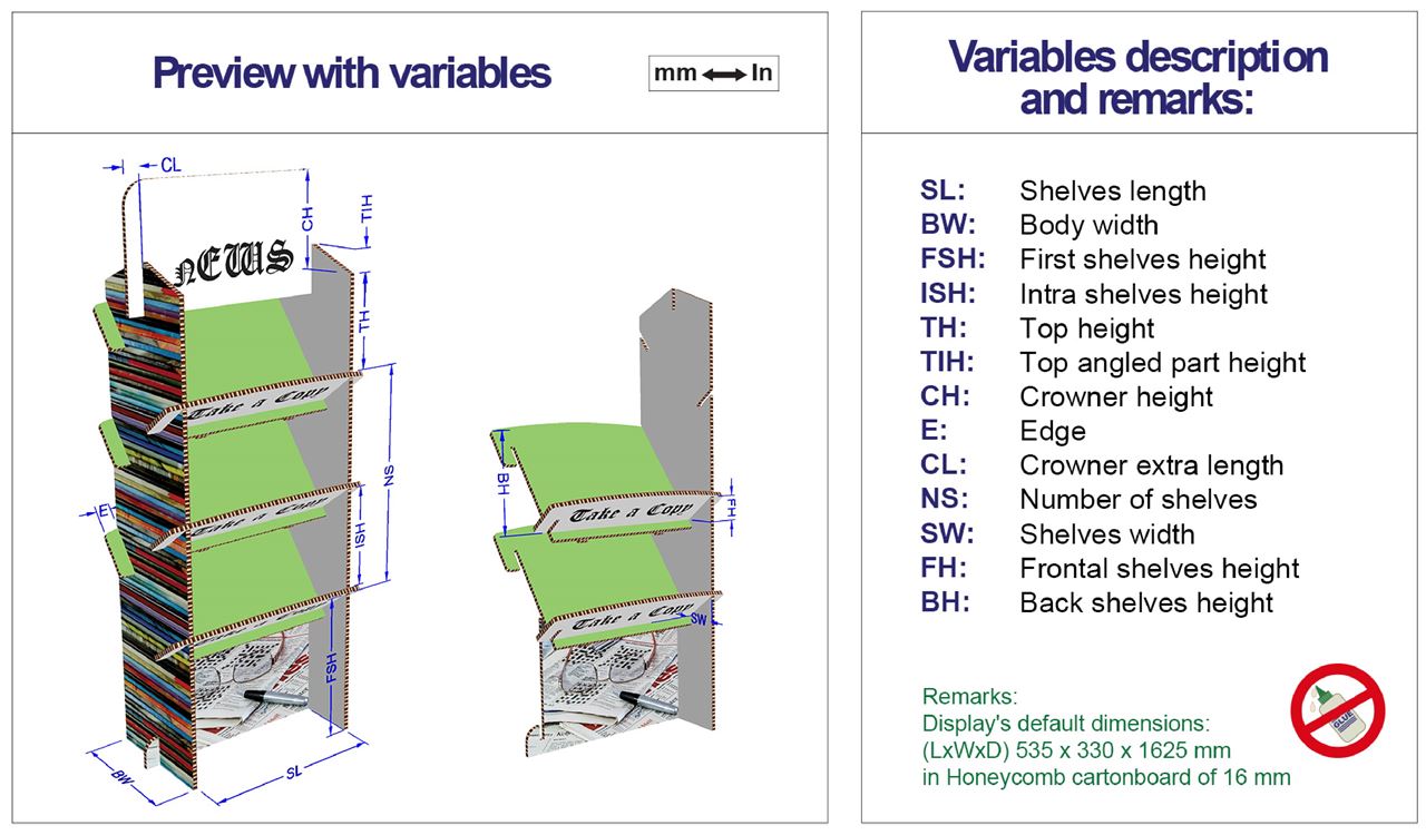 סטנד מגזינים וחוברות מקרטון, לקנייה און ליין, retail-kit | Retail-Kit ...